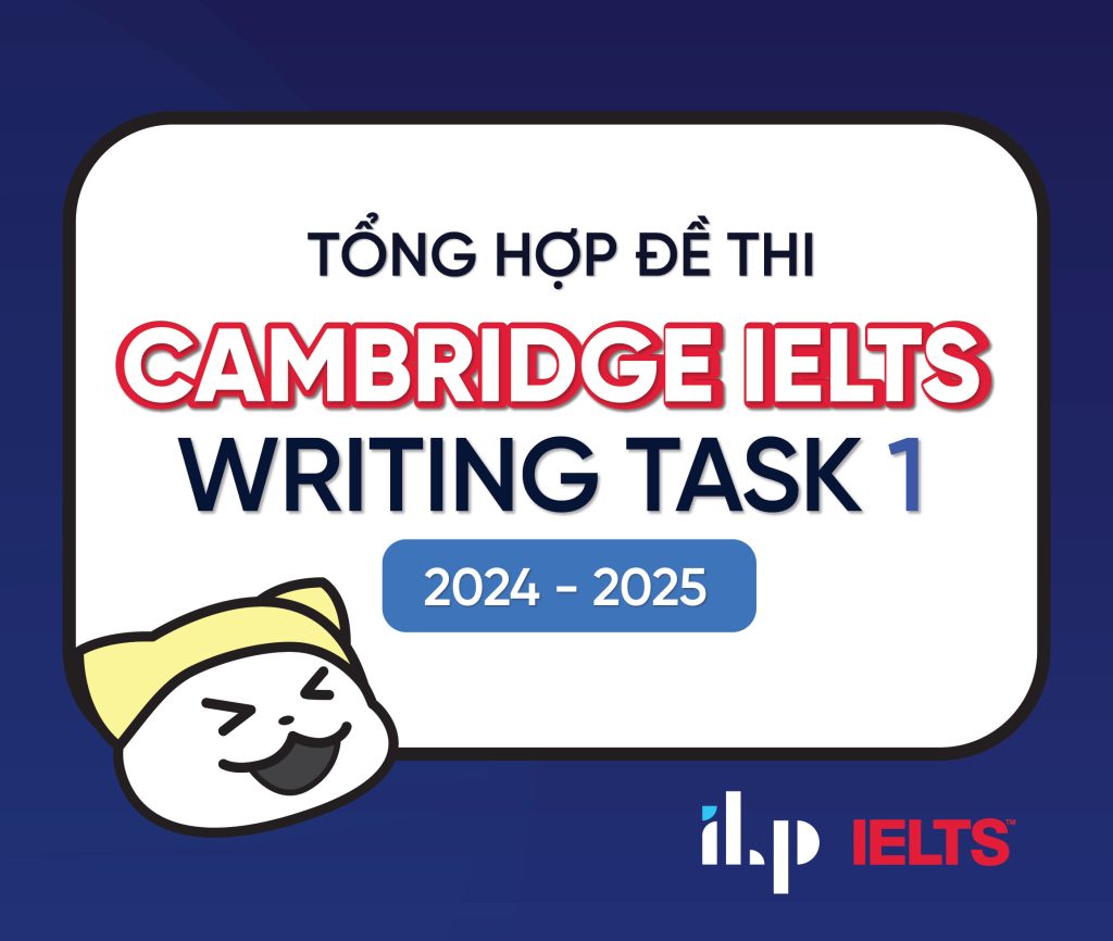 TỔNG HỢP ĐỀ THI CAMBRIDGE IELTS WRITING TASK 1
